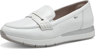 Tamaris Comfort Damen Slipper Elegant Bequem, Weiß (White Patent), 36 EU