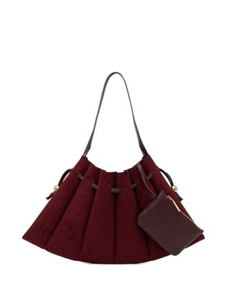 Themoir&egrave; drawstring panelled tote bag - Rouge