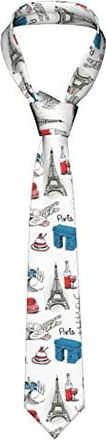 Generic Cravate Symboles De Paris &Eacute;troit Cravates Tendance Cravate DAffaires Pour C&eacute;l&eacute;brations Mariage Affaires