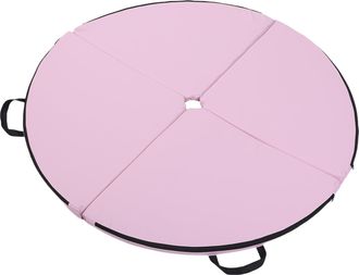 CHICIRIS Oreilet Pole Dance Crash-Matte, 47 Zoll Breit, Faltbar, Kreisförmig, Übungs-und Tanzstangen-Kissen, Tragbare Sicherheits-Stangenpolsterung, Crash-Pad 