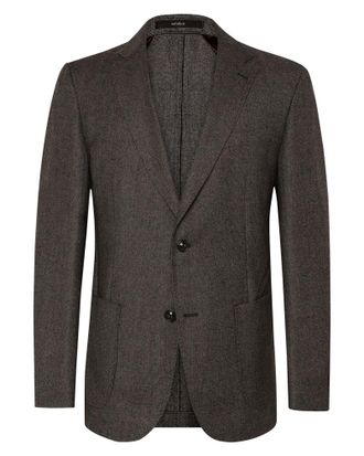 Windsor Einreihiges Sakko aus Schurwolle mit Webstruktur, Shaped Fit in