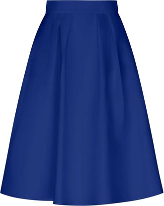 Apart Fashion APART Satinrock aus mattschimmerndem Satin, Royalblau, 38