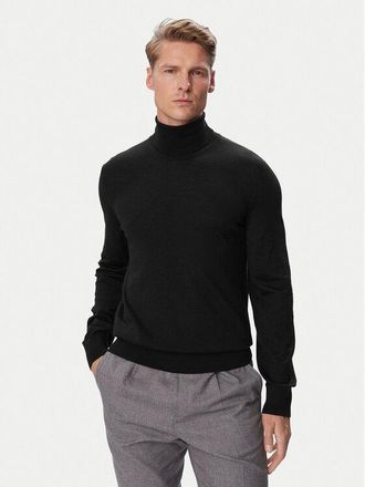 HUGO BOSS Rollkragenpullover H-Musso 50565517 Schwarz Regular Fit