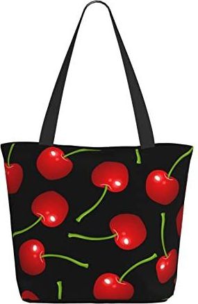 AOOEDM Sac &agrave; provisions pour femme rouge cerise 33 x 28 x 19 cm. Le cadeau parfait pour la Saint-Valentin. Cest de la Saint-Valentin pour maman, fille, &eacute;pous