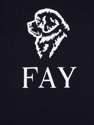 Fay Cotton T-Shirt - Blue