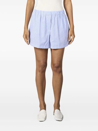 Cruna short ray&eacute; &agrave; taille &eacute;lastique - Bleu