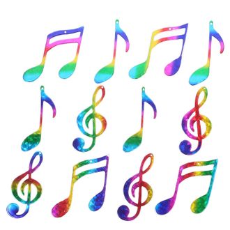 Supvox Weihnachtsanh&auml;nger 12 St&uuml;ck Kunststoff Weihnachtsbaum Anh&auml;nger Musik Weihnachtsbaum Ornamente Musik Note Charms Weihnachtsschmuck