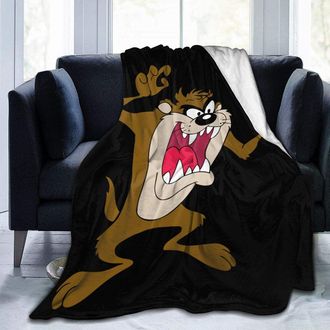 NA Ultraweiche Micro Fleece Decke Loon-Ey Tunes Tasmanian Devil Taz Flanell Leichtgewichtige Bettdecke