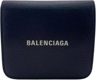 Balenciaga unisex, Pre-owned, Noir, Taille: ONE Size Portefeuille en cuir vintage Pre-owned