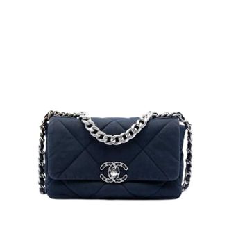 Chanel Pre-owned 19 Flap Bag - Femme - Pre-owned - Bleu - Taille: ONE Size