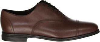 Ferragamo Homme, Chaussures, Brun, Taille: 43 1/2 EU Richelieus et Derbies Classiques en Cuir