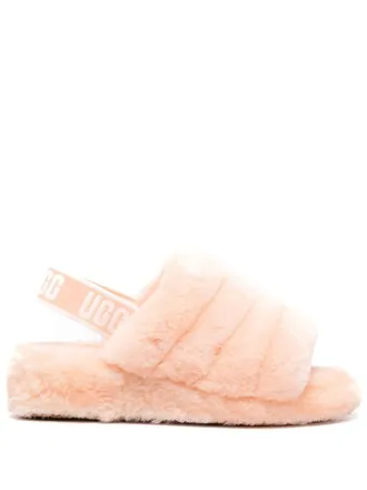 UGG sandales Fluff Yeah &agrave; logo - Rose