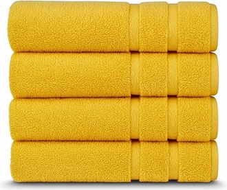 Egeria Prestige Handtücher, 50x100 cm, Weiches und saugfähiges Handtücher Set für Bad, Dusche und den täglichen Gebrauch, 4 Pack, Sun