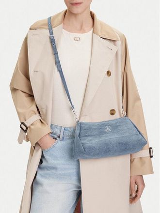 Calvin Klein Handtasche Denim Layla Shoulder Bag Sm LV04F3222G Blau