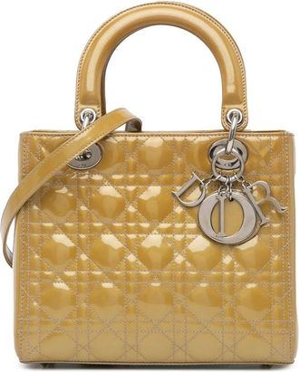 Dior Hobo Bags - Medium Patent Cannage Lady Dior - Gr. unisize - in Braun - für Damen