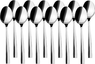 Jay Companies 11091001 - Packung Mit 12 Essl&ouml;ffeln, Titanio Collection, 203 mm, 18/10 Edelstahl, 3 mm Dicke, Bequem Handhabbar f&uuml;r den T&auml;glichen Gebrauch und Gastfr