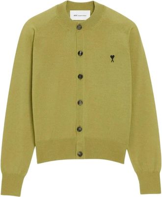 Ami Femme, Pulls, Vert, Taille: 40 FR ADC Cardigan