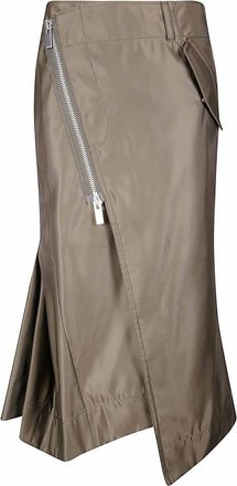 sacai Jupe Midi - Noir