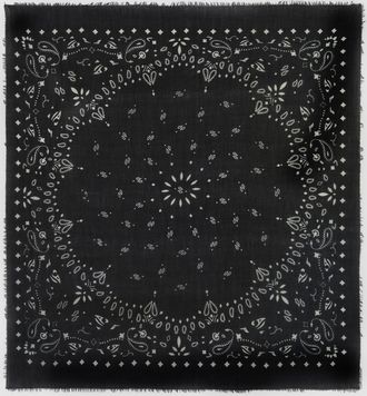 Kujten Foulard Bandana Effy Cachemire Noir
