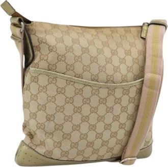 Gucci Sac bandouli&egrave;re en toile GG Pre-owned - Femme - Pre-owned - Beige - Taille: ONE Size