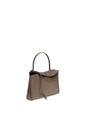 Balenciaga Womens Rodeo Shoulder Bag Taupe Calf Leather Bos Taurus