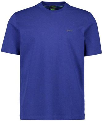 HUGO BOSS Herren T-Shirt blau Baumwoll-Jersey