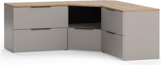 Vicco Wohnwand Wido, Greige, 3 Teile