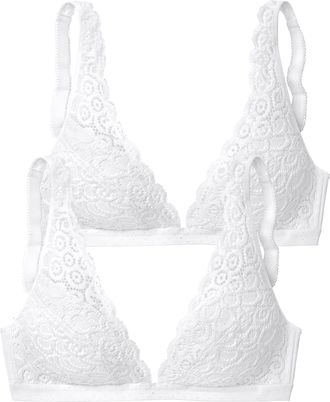 Petite Fleur Damen Bralette-BH atmungsaktiv, Baumwolle