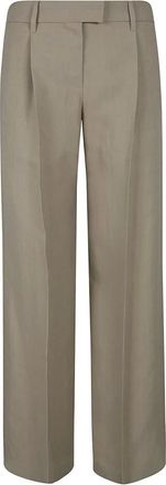 Brunello Cucinelli Femme, Pantalons, Beige, Taille: 38 FR Pantalon ample &agrave; plis