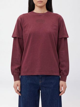 Ganni Sweat-Shirt Femme couleur Bleu Royal