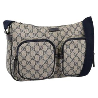Gucci Pre-owned Vintage GG Canvas Schultertasche - - Pre-owned - Damen - Blau - ONE SIZE