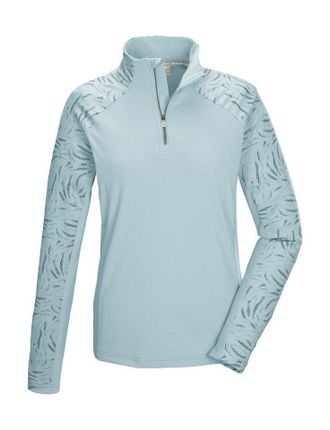 Killtec Langarmshirt KSW 56 WMN FLX SHRT Damen Funktionsshirt: warm, hoher Komfort, Stehkragen, Kinnschutz