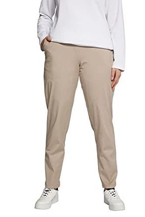 Ulla Popken Chino Pantalon, mildes Taupe, 58 Regular Femme