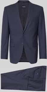 Daniel Hechter Anzug mit Reverskragen und B&uuml;gelfalten