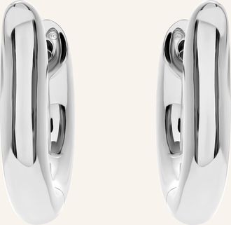 Tamara Comolli Tamara Comolli Ohrstecker Signature Ohrstecker Hoop Small 18k Wei&szlig;gold silber