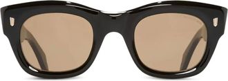 Cutler and Gross 9261 Sonnenbrille mit eckigem Gestell - Schwarz