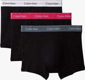 Calvin Klein Lot de 3 boxers en coton m&eacute;lang&eacute;