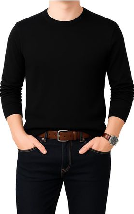 Glamexx24 Herren Pullover Rundrals Basic Langärmliger Strukturiertpullover Gestrickte Männer Warm Winterpullover Casual Einfarbig Sweatshirt Tops für Herbst Win