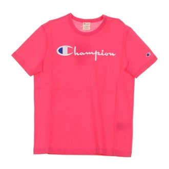 Champion Herren Crewneck Tee - - Tops - Herren - Rosa - M