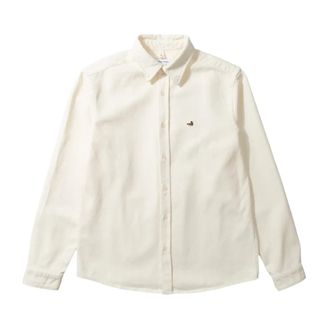 Edmmond Studios Duck Denim Shirt - - Shirts - Herren - Wei&szlig; - L
