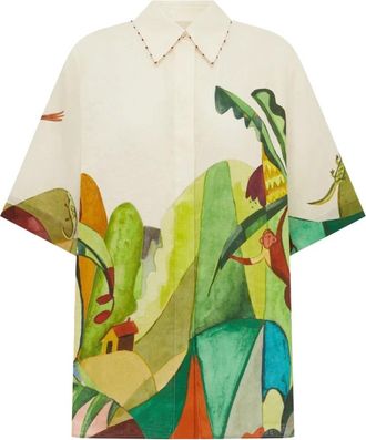 Alemais Femme, Blouses et Chemises, Multicolore, Taille: 38 FR Mokshini Shirt