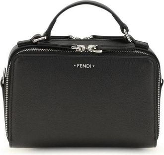 Fendi Leder Handtasche mit Henkel - - Bags - Herren - Schwarzk - ONE SIZE