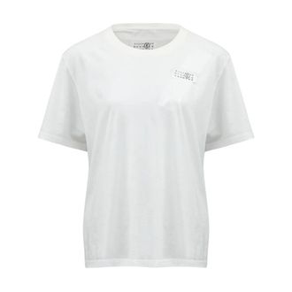 Maison Margiela Numeric Signature T-Shirt - - Tops - Damen - Wei&szlig; - XS