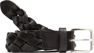 Gianni Chiarini Homme, Accessoires, Brun, Taille: 110 CM Ceinture en cuir tress&eacute; 3,5 cm