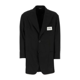 Dolce & Gabbana Oversize Schwarzer Shantung-Blazer - - Jackets - Herren - Schwarzk - S