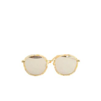 Givenchy Lunettes de soleil en m&eacute;tal Pre-owned - Femme - Pre-owned - Brun - Taille: ONE Size