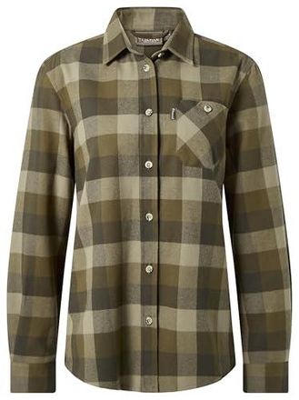 Pinewood Wildmark, Chemise en Flanelle Femme, Surchemise &agrave; Carreaux, Coton bross&eacute;, Coupe Classique