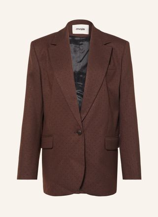 Maje Blazer Mit Schmucksteinen braun