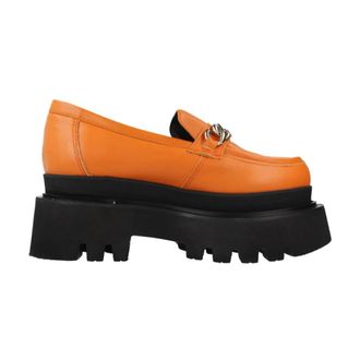 Yellow Femme, Chaussures, Orange, Taille: 39 EU Mocassins &eacute;l&eacute;gants avec D&eacute;tail Ornemental