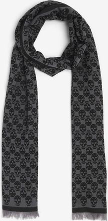 Alexander McQueen Skull Monogram Scarf - Item 8353784A82Q1062